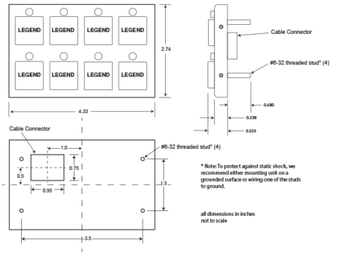 VCMS2 8 Button Switch Module | InPower