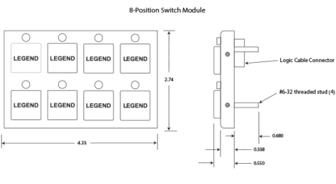 VCMS 8 Button Switch Panel | InPower