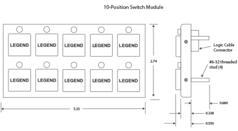 VCMS 10 Button Switch Panel | InPower