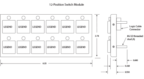 VCMS 12 Button Switch Panel | InPower
